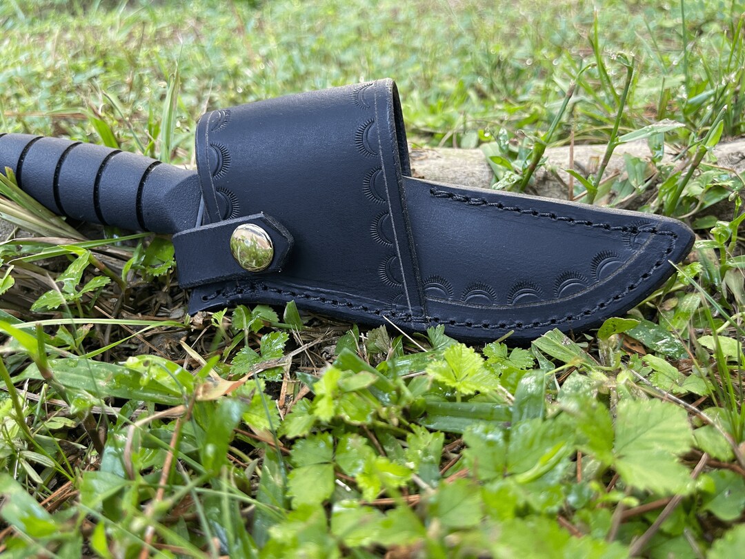 Ka-bar Short Leather Sheath | Horizontal Quick Cross Draw | Left Hand ...