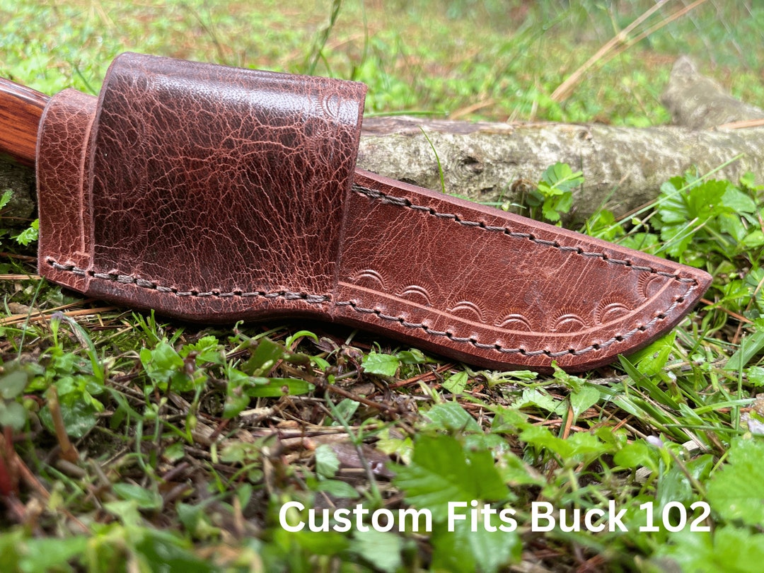 Buck 102 Custom Leather Sheath - Etsy