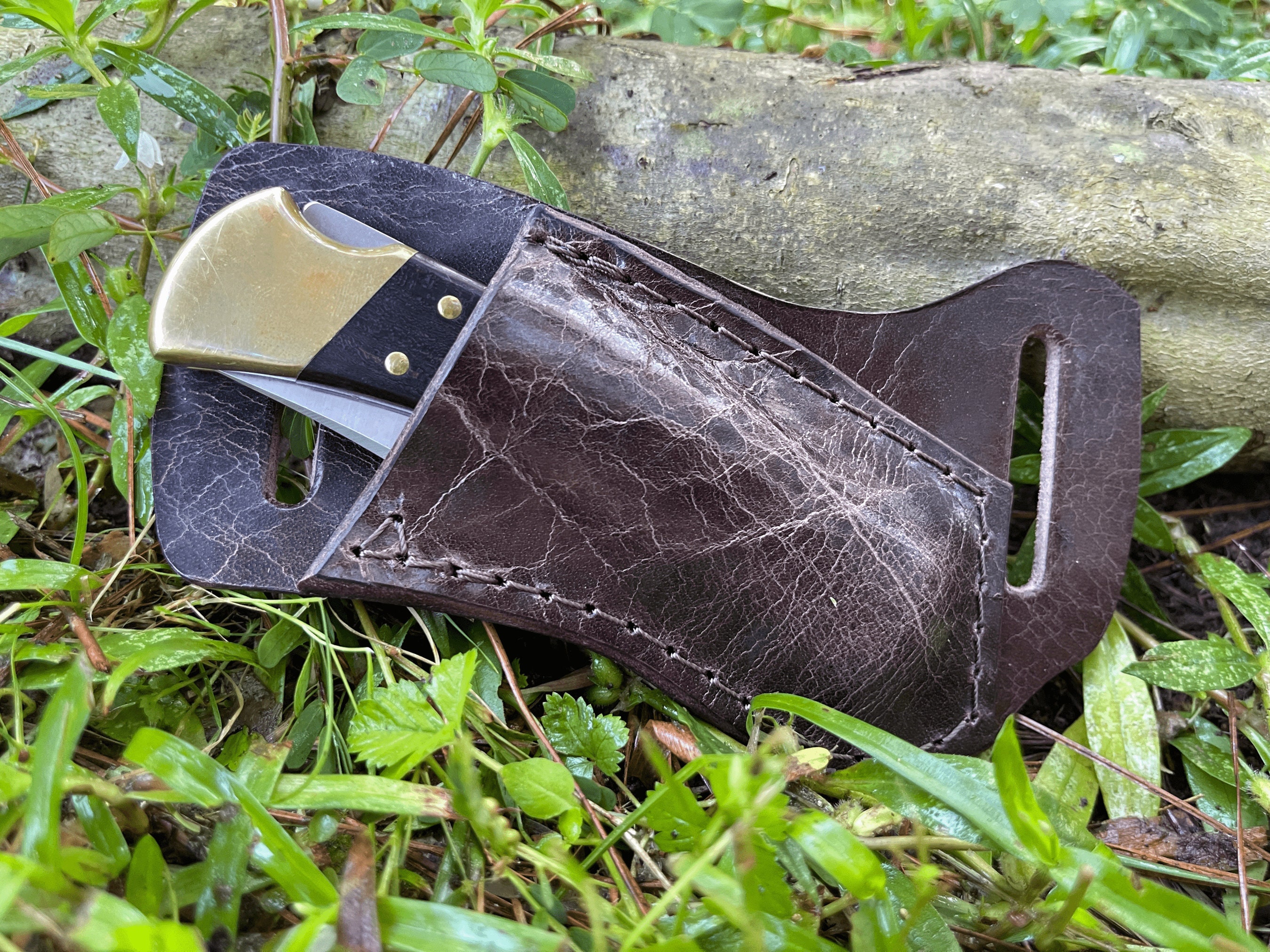 Leather Knife Sheath for Buck 110, Buck 112, Old Timer 70T, Uncle Henry ...