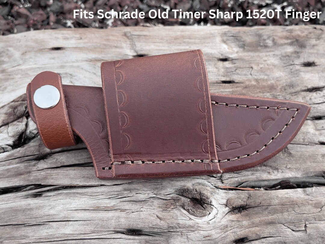 Custom Leather Sheath for Schrade Old Timer Sharp 152OT Finger Knife - Etsy