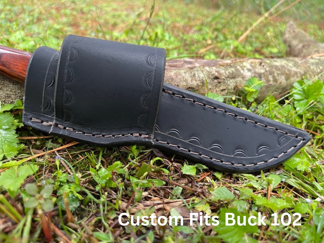 Buck 102 Custom Leather Sheath - Etsy