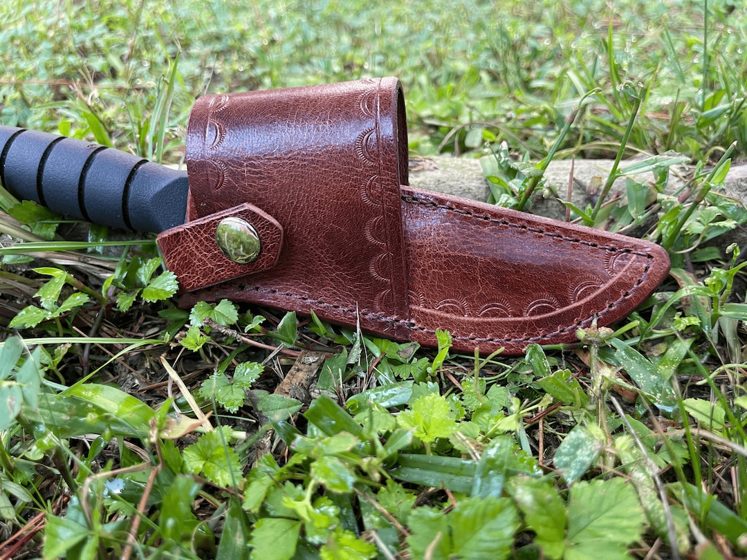 Ka-bar Short Leather Sheath | Horizontal Quick Cross Draw | Left Hand ...