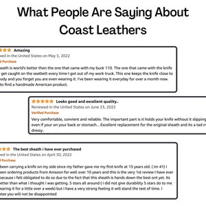 Crazy Horse Knife Sheath for Buck 110, Buck 112, Old Timer 70T, Uncle ...