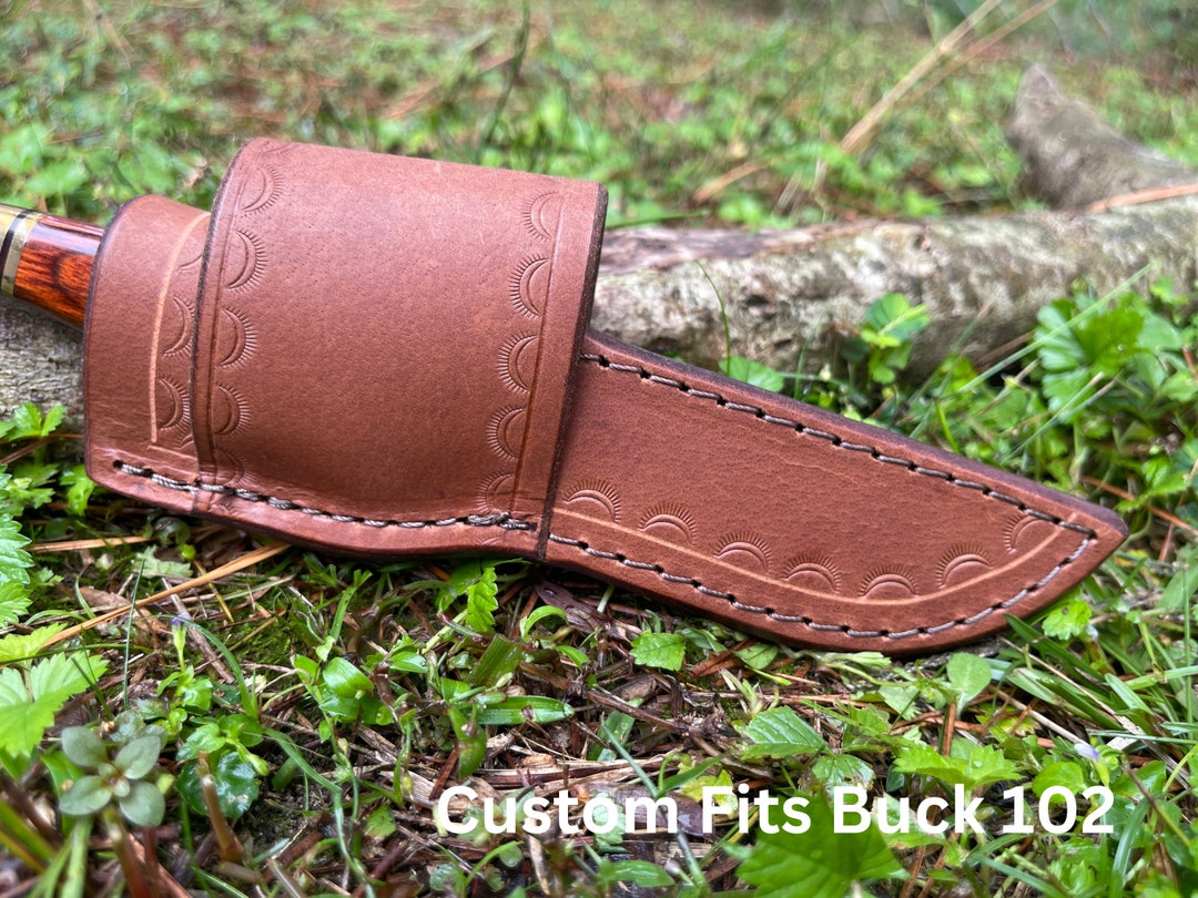 Buck 102 Custom Leather Sheath - Etsy