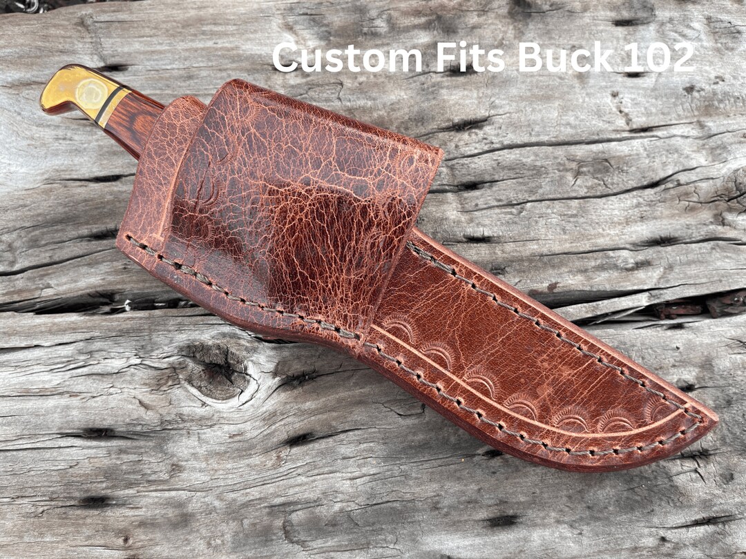 Buck 102 Woodsman Custom Leather Sheath - Etsy