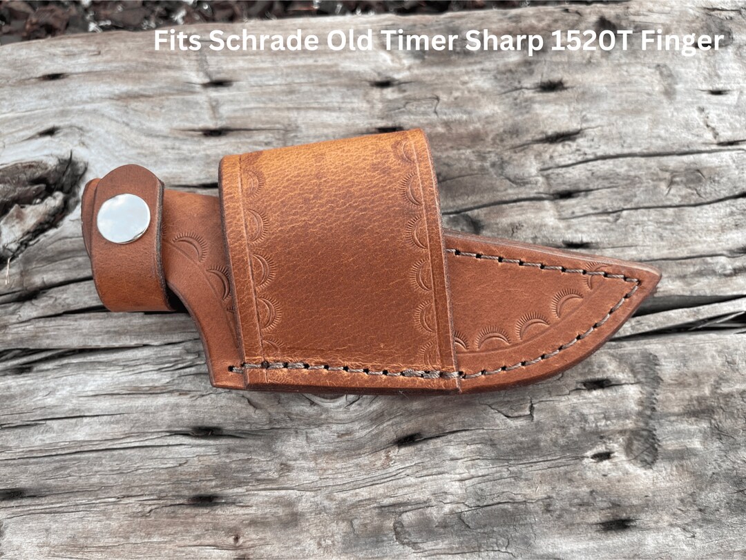 Custom Leather Sheath for Schrade Old Timer Sharp 152OT Finger Knife - Etsy