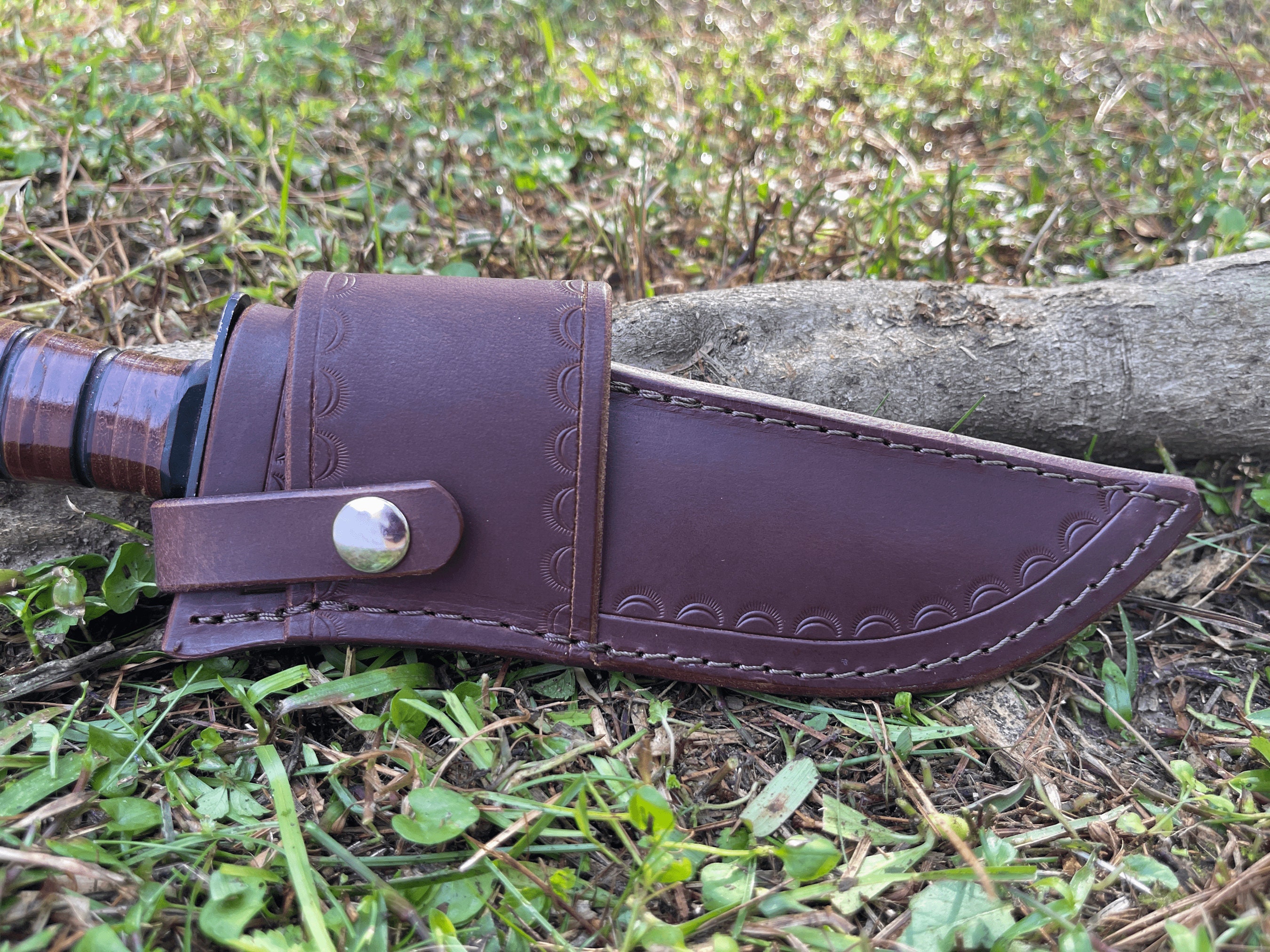 Leather Knife Sheath for KA-BAR Full Size US Marine Corps - Etsy