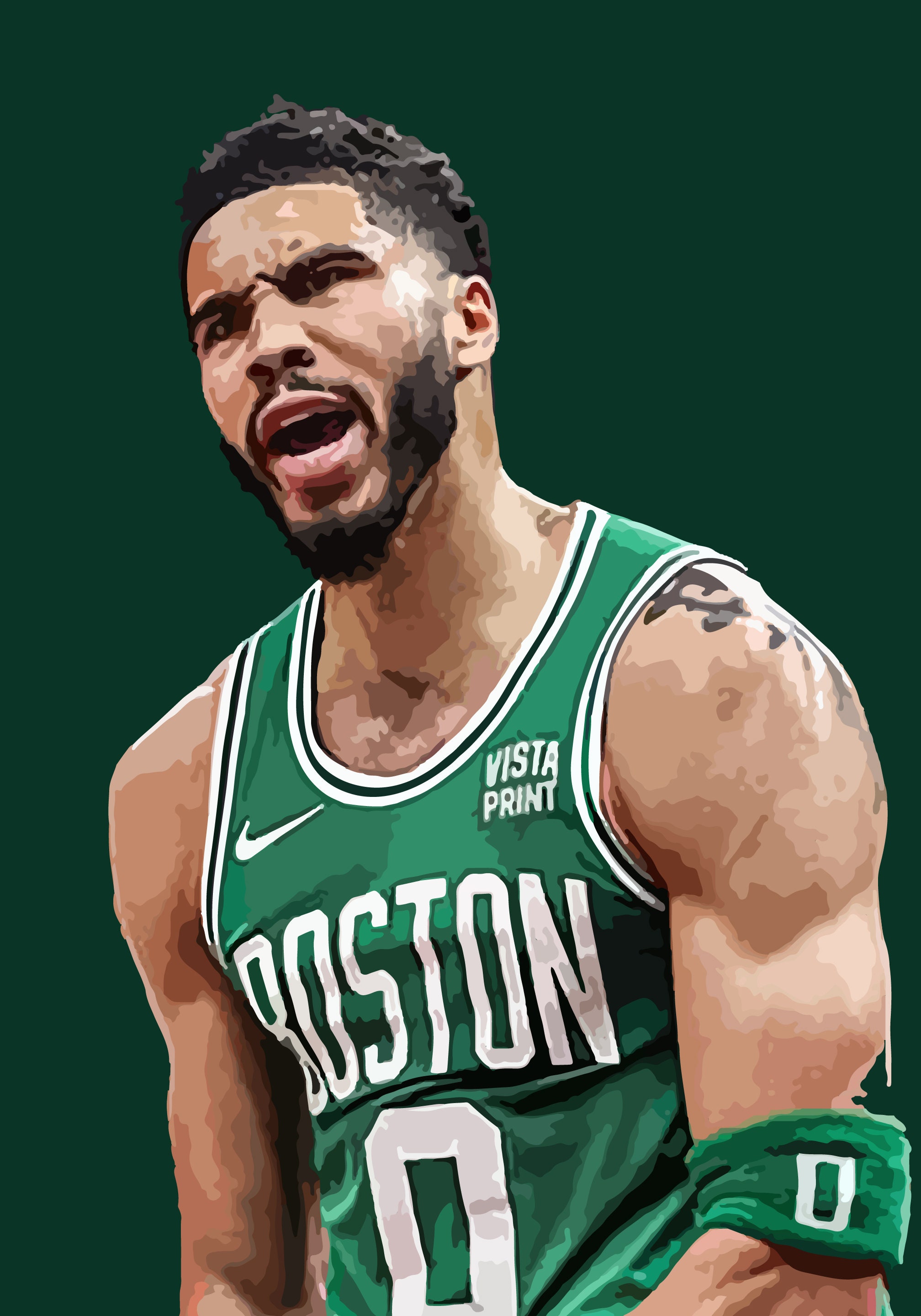 Jayson Tatum Canvas Print 36x24 Unwrapped - Etsy