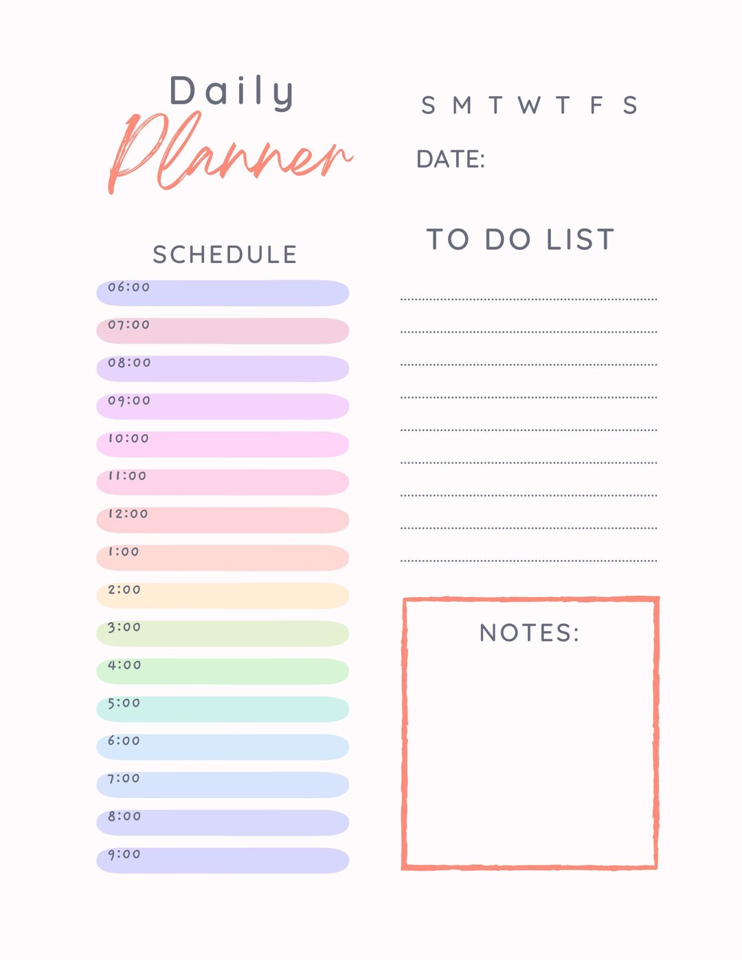 Digital Day Planner, Instant Download, Digital Download, Day Planner ...