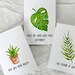 Watercolor Plant Pun Cards | Set of Greeting Cards | Assorted Set of ...