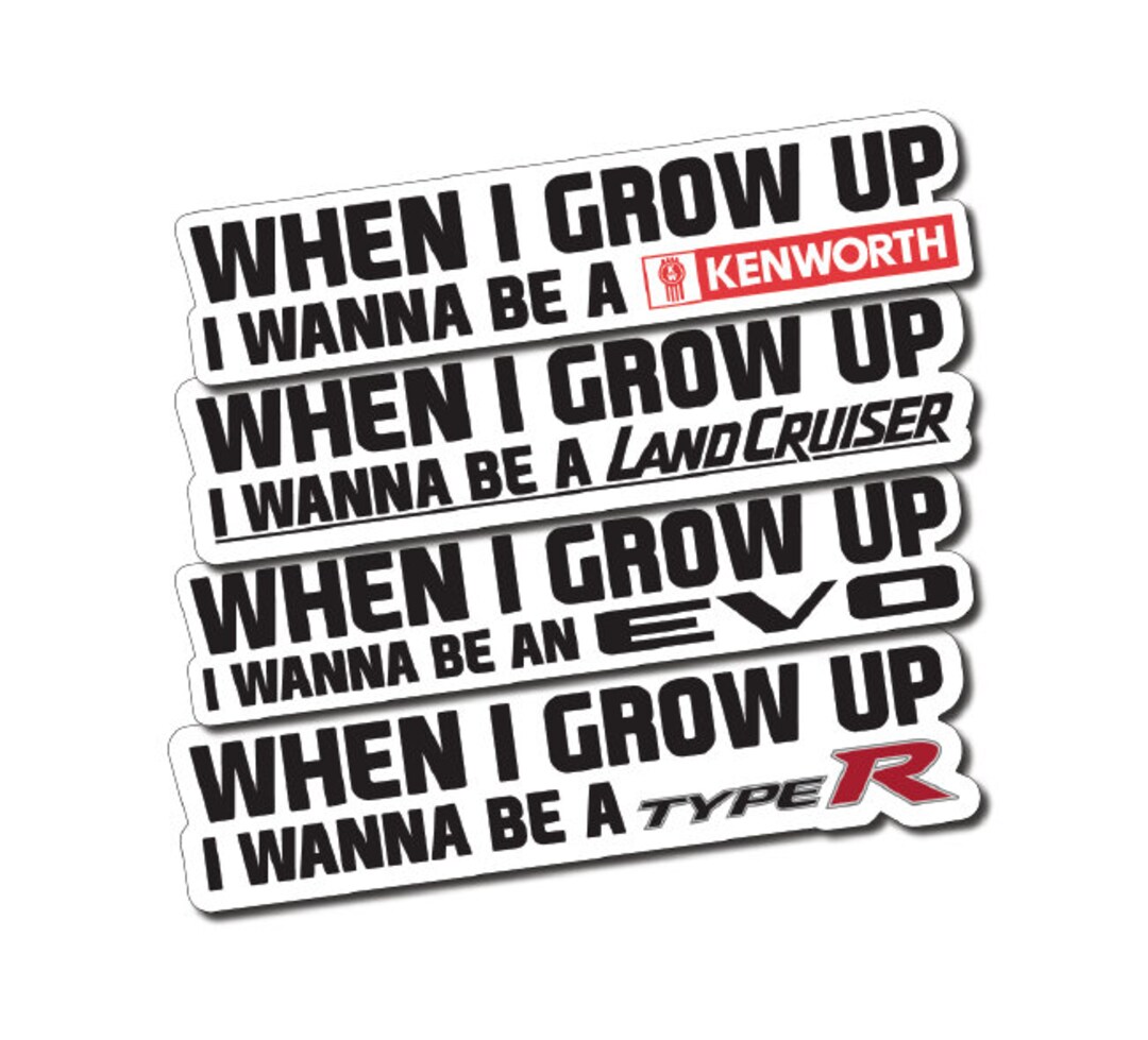 When I Grow up Sticker Decal Vinyl Funny Truck Rig Ute 4x4 off Road ...