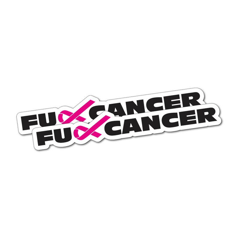 Fck Cancer Sticker Decal Vinyl Ribbon Awareness Breast Hope Car Laptop ...