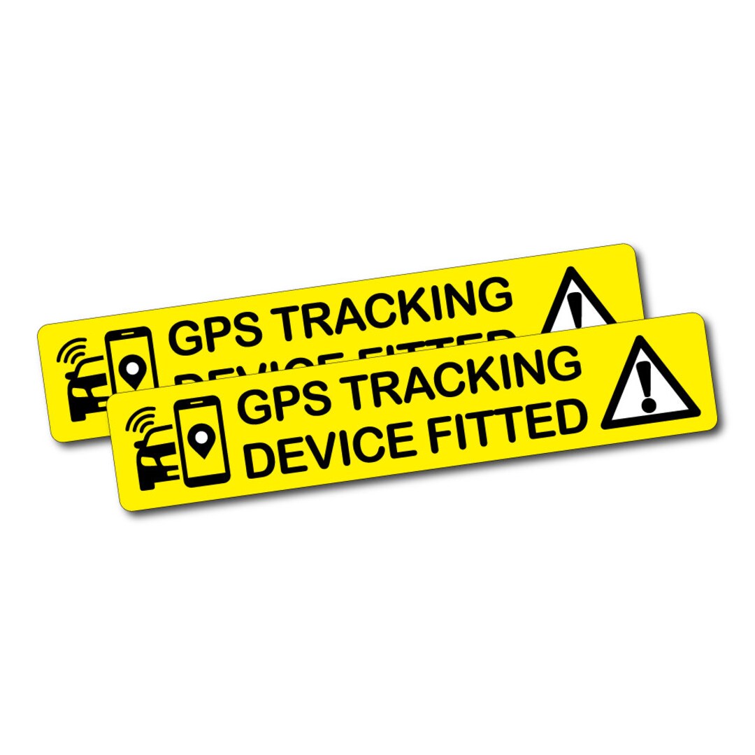 GPS Tracking Device Fitted Sticker Decal Vinyl Car Boat Ute Caravan 4x4 ...