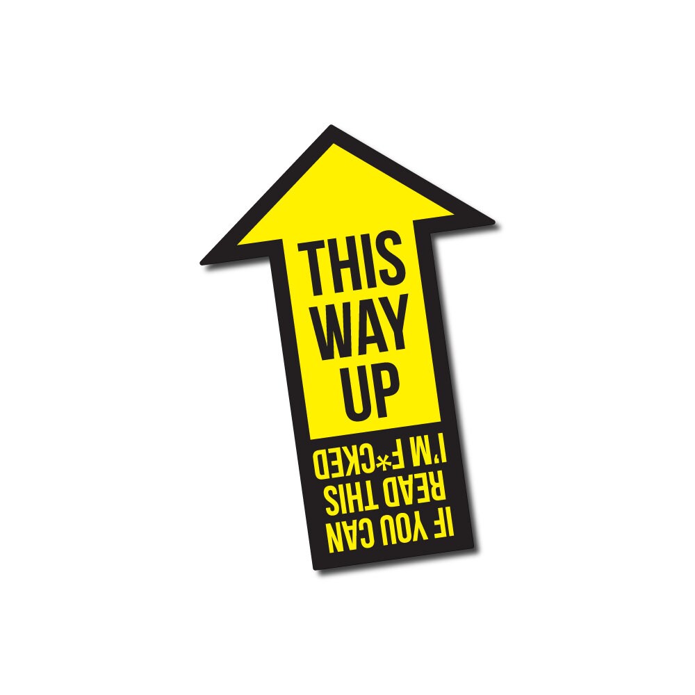 This Way up Sticker Decal Vinyl Funny Aussie Car AUS 4x4 4WD - Etsy ...