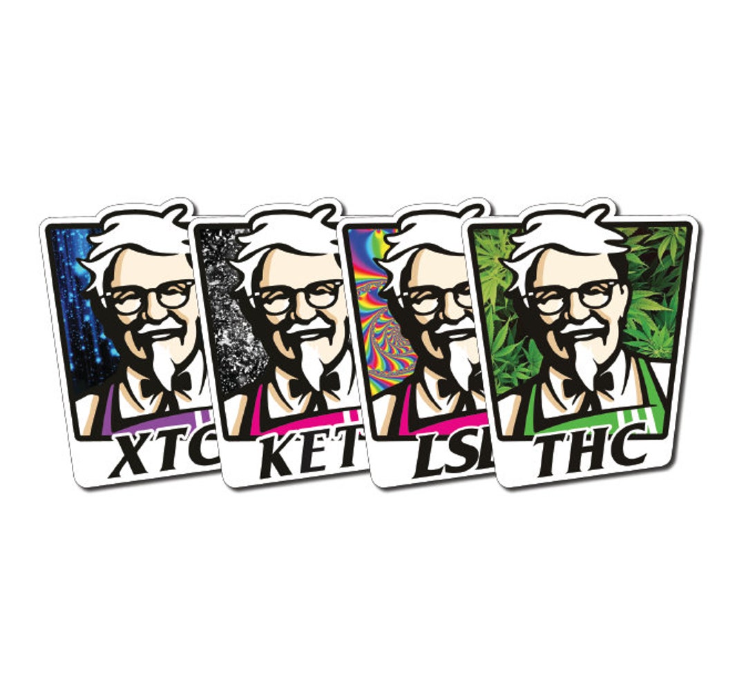 KFC Sticker Decal Vinyl Funny Parody Aussie Car Laptop Drugs 420 High ...
