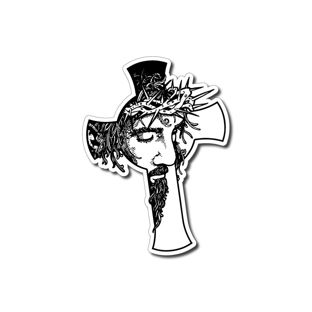 Jesus Cross Sticker Decal Vinyl Pray God Religion Bible Car 4x4 Ute - Etsy