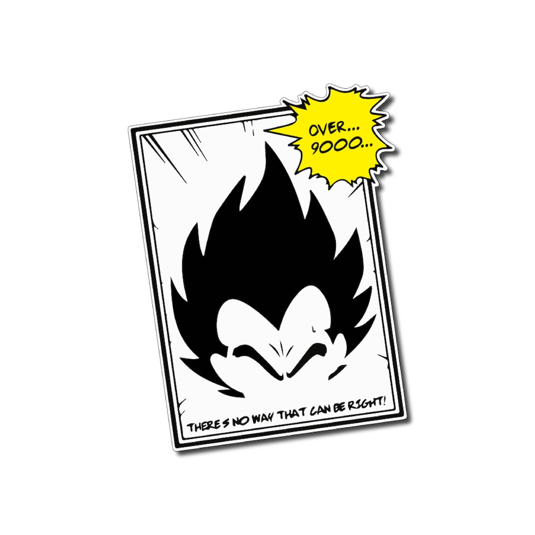 Over 9000 Sticker Decal Vinyl JDM Drift Bumper Goku Anime - Etsy Australia