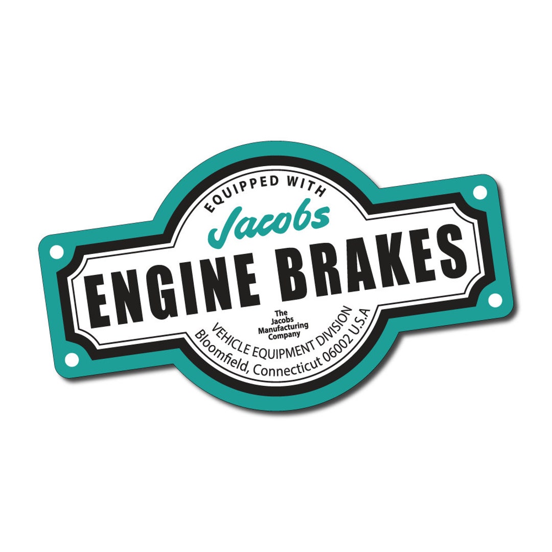 Jacobs Engine Brakes Sticker Decal Vinyl Funny Truck Rig Ute 4x4 Diesel ...