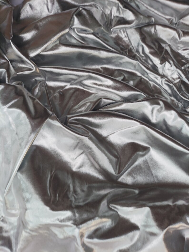 Spandex Metallic Silver Fabric, Sold by the Piece (over 2 Yards) - Etsy