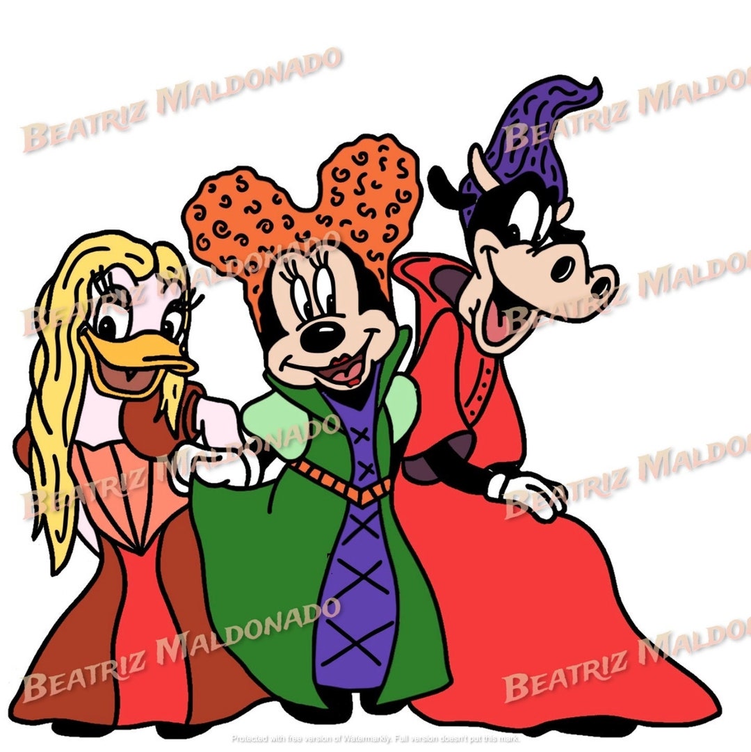 Minnie Daisy Clarabelle Hocus Pocus Instant Digital - Etsy Minnie Daisy Clarabelle Hocus Pocus Instant Digital - Etsy