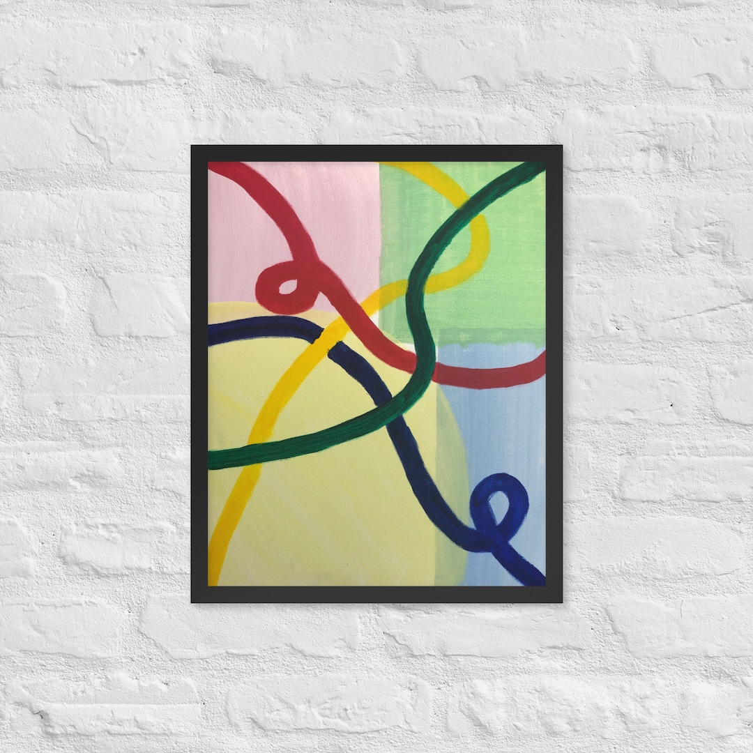 Shapes and Lines: Framed Photo Paper Poster - Etsy