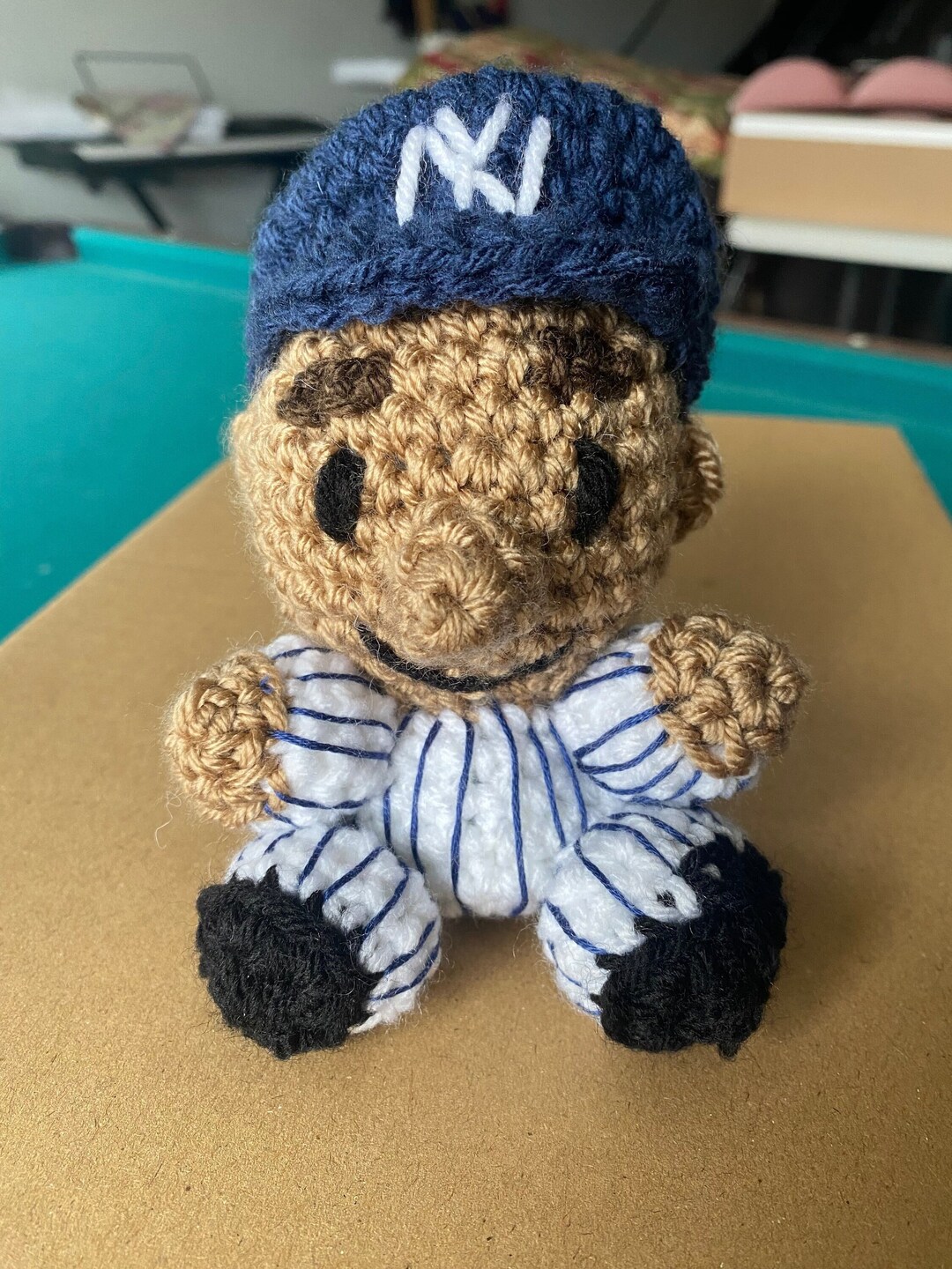 Mini Aaron Judge Amigurumi Doll, Crochet, Gift for Baseball Fans ...