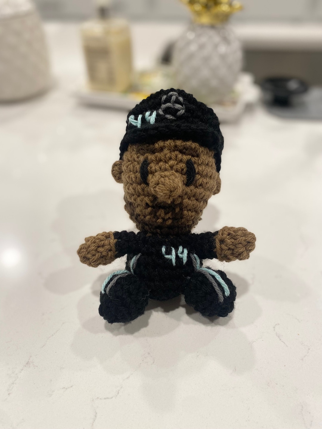 Mini Lewis Hamilton Crocheted Amigurumi Doll, Racing, Gift for F1 Fans ...