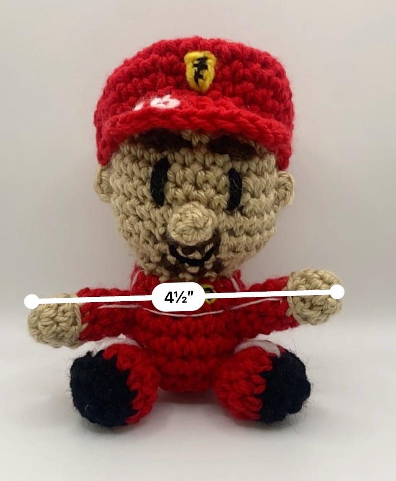 Mini 2025 Charles Leclerc Crocheted Doll, Handmade Doll, Amigurumi ...