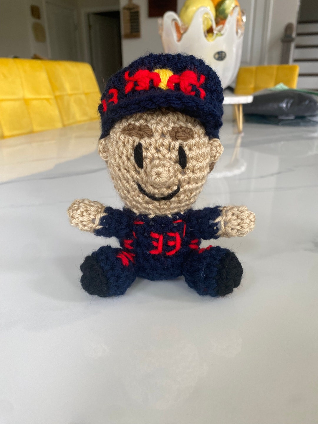 Mini Max Verstappen Crocheted Amigurumi Doll, Racing, Gift for F1 Fans ...