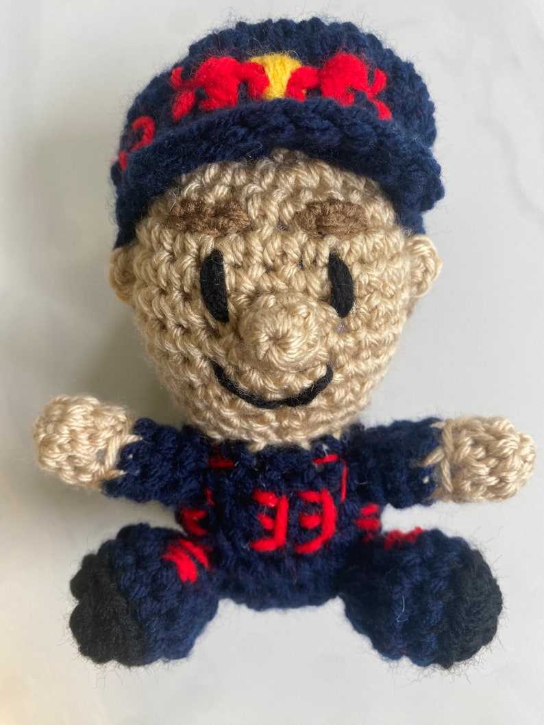 Mini Max Verstappen Crocheted Amigurumi Doll, Racing, Gift for F1 Fans ...