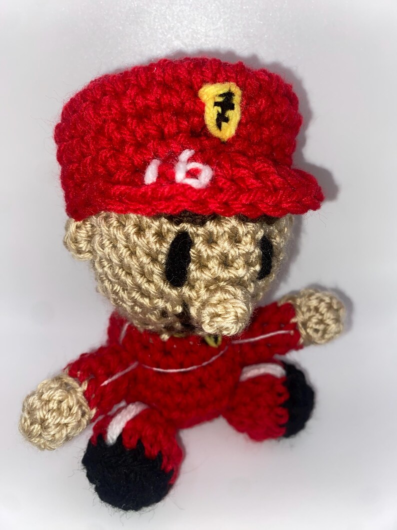 Mini 2025 Charles Leclerc Crocheted Doll, Handmade Doll, Amigurumi ...
