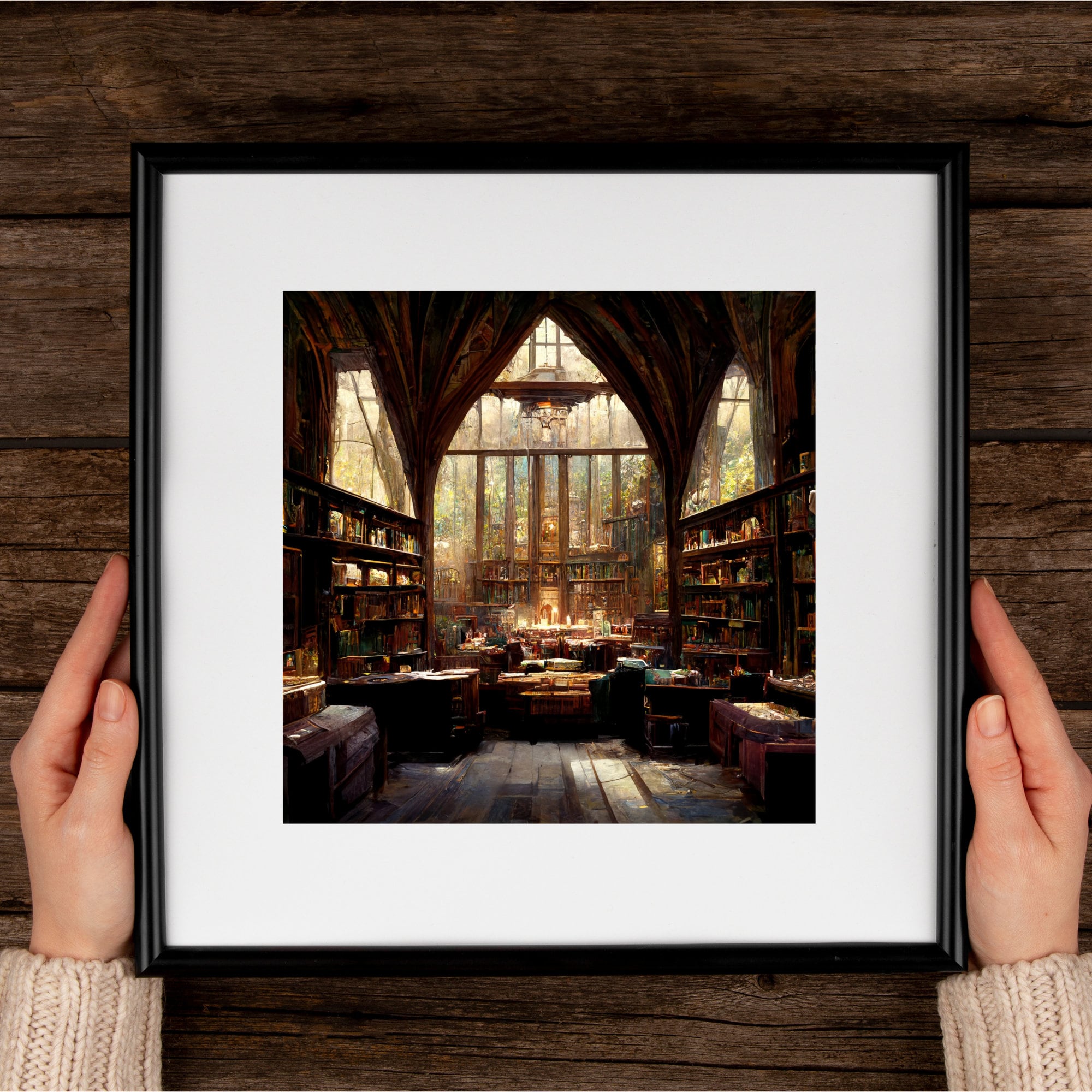 Antique Library Art Print | Vintage Wall Art | Victorian Home Decor ...