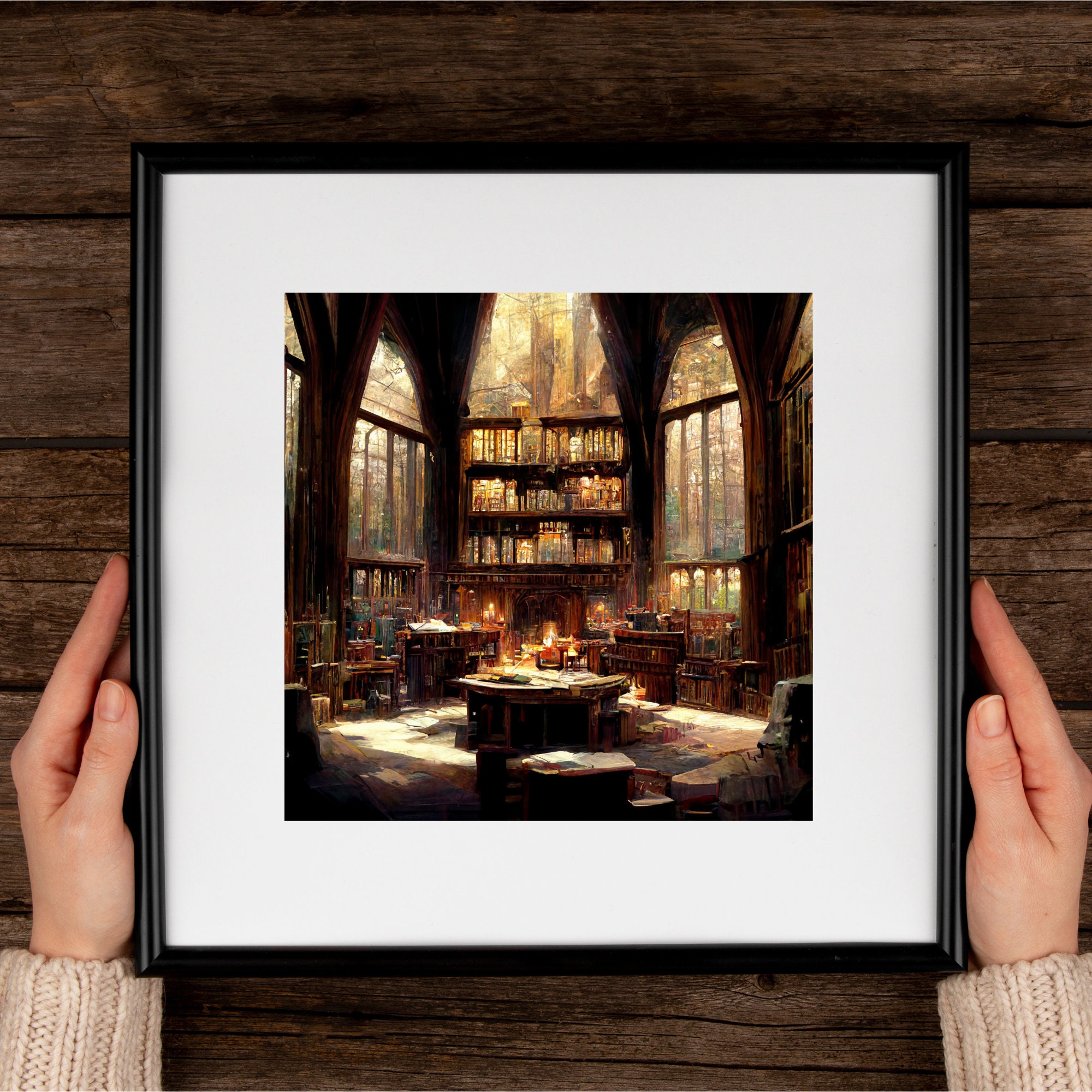 Antique Library Art Print Vintage Wall Art Victorian Home - Etsy