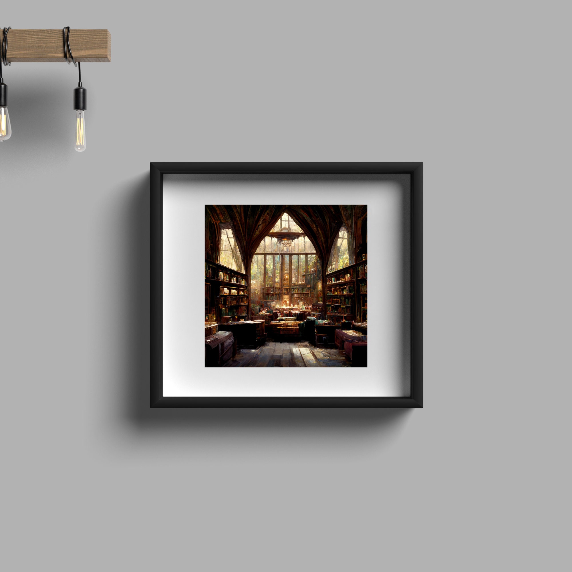 Antique Library Art Print | Vintage Wall Art | Victorian Home Decor ...