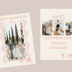 Christmas Card Template | Scalloped Edge Card | Arch Christmas Card ...