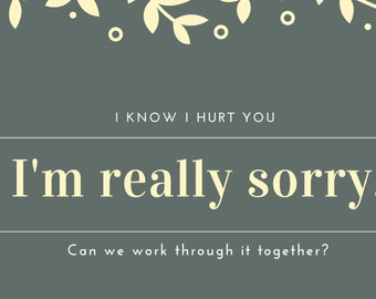 Sorry Card Funny Greeting Card Puns Pun Cards Greeting - Etsy