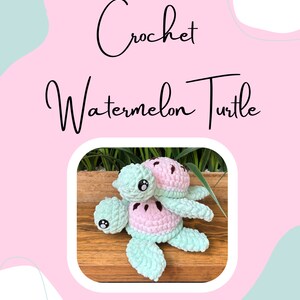 Watermelon Turtle Crochet Pattern - Etsy
