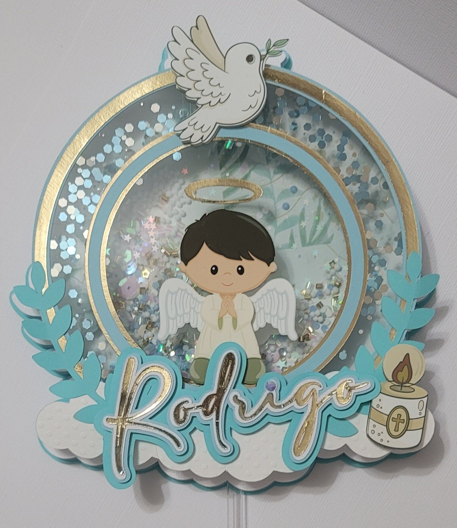 Baptism Cake Topper Shaker/cake Topper Baptism/religious Baptism ...