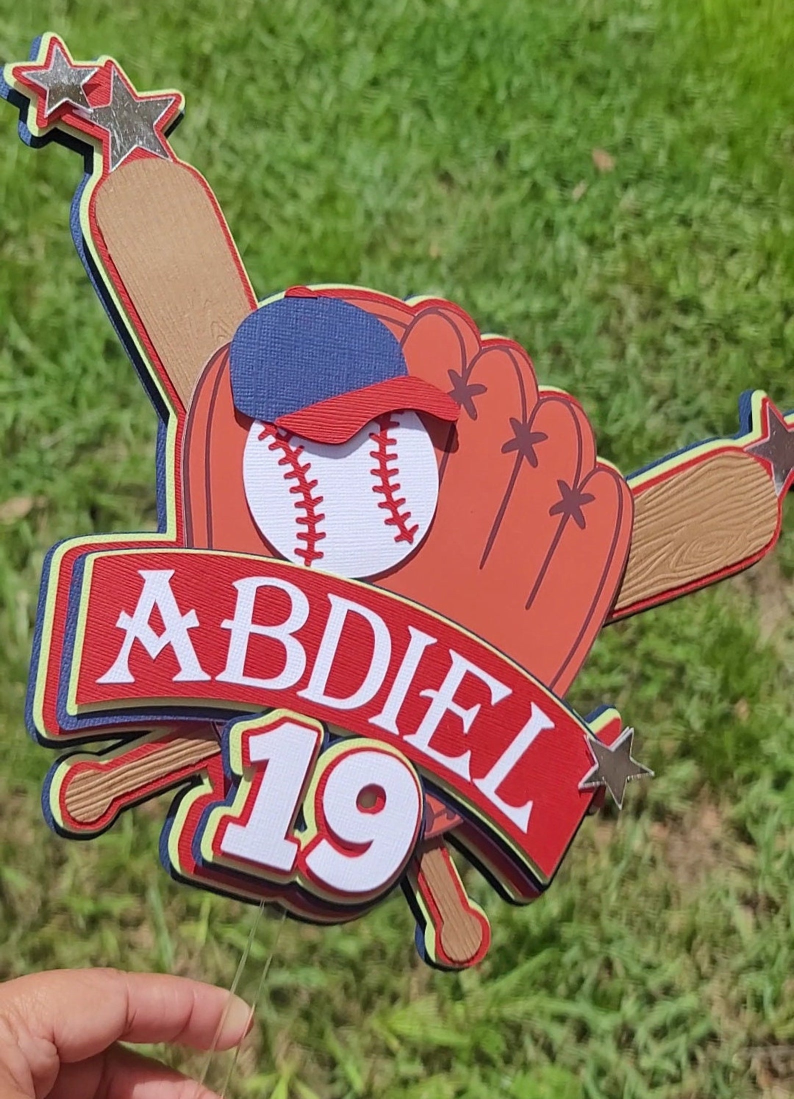 Baseball Cake Topper/topper Cake Baseball/topper for Baseball Cakes ...