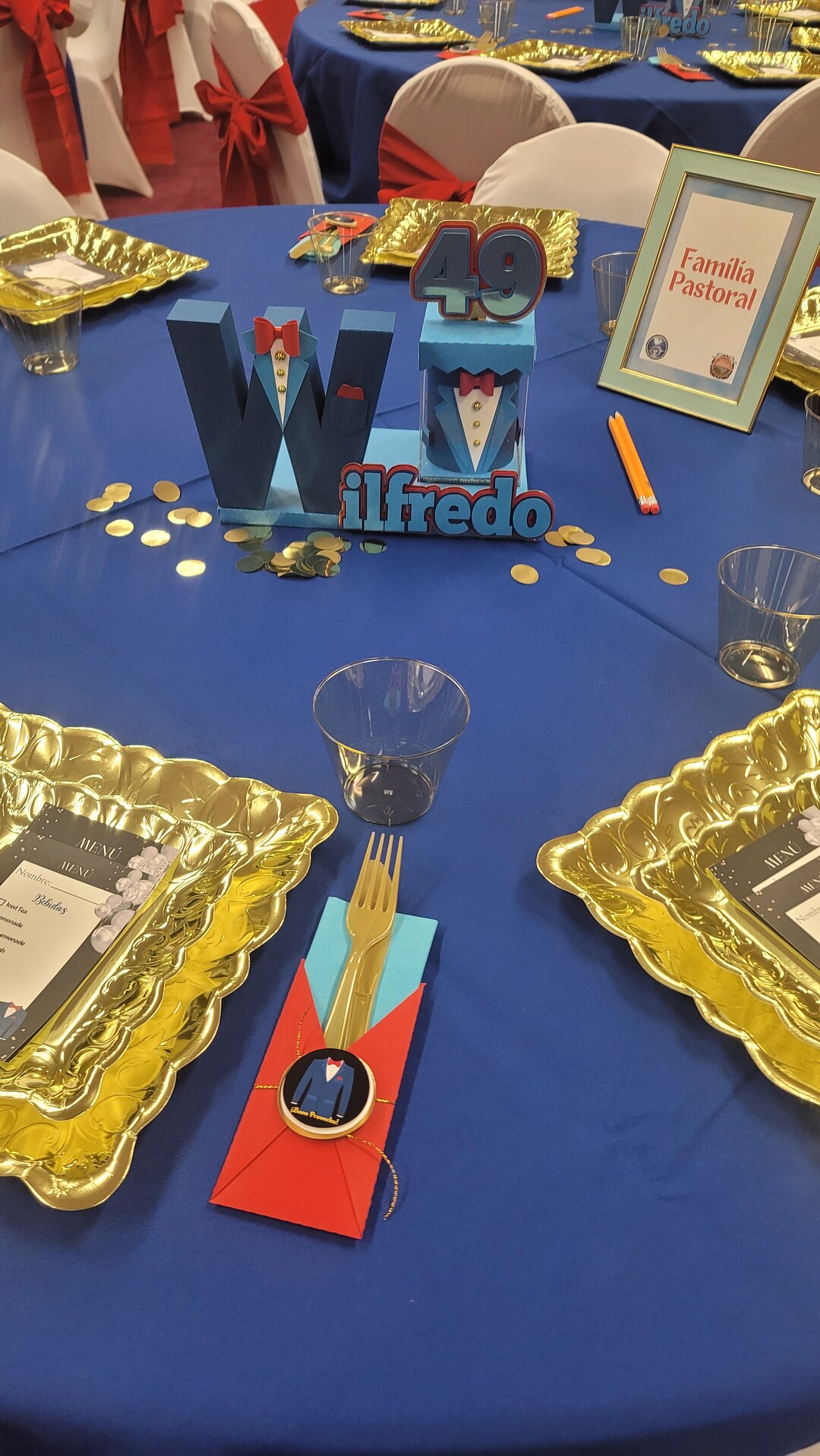 Tuxedo Man Menu and Cutlery/ Party Decoration Table/tuxedo for Men Menu ...