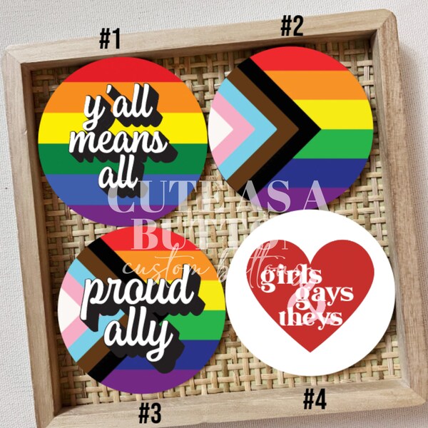 Gay Pride Buttons - Etsy
