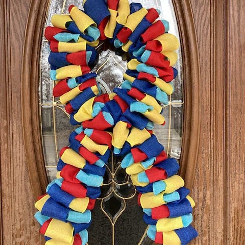 Autism Wreath - Etsy