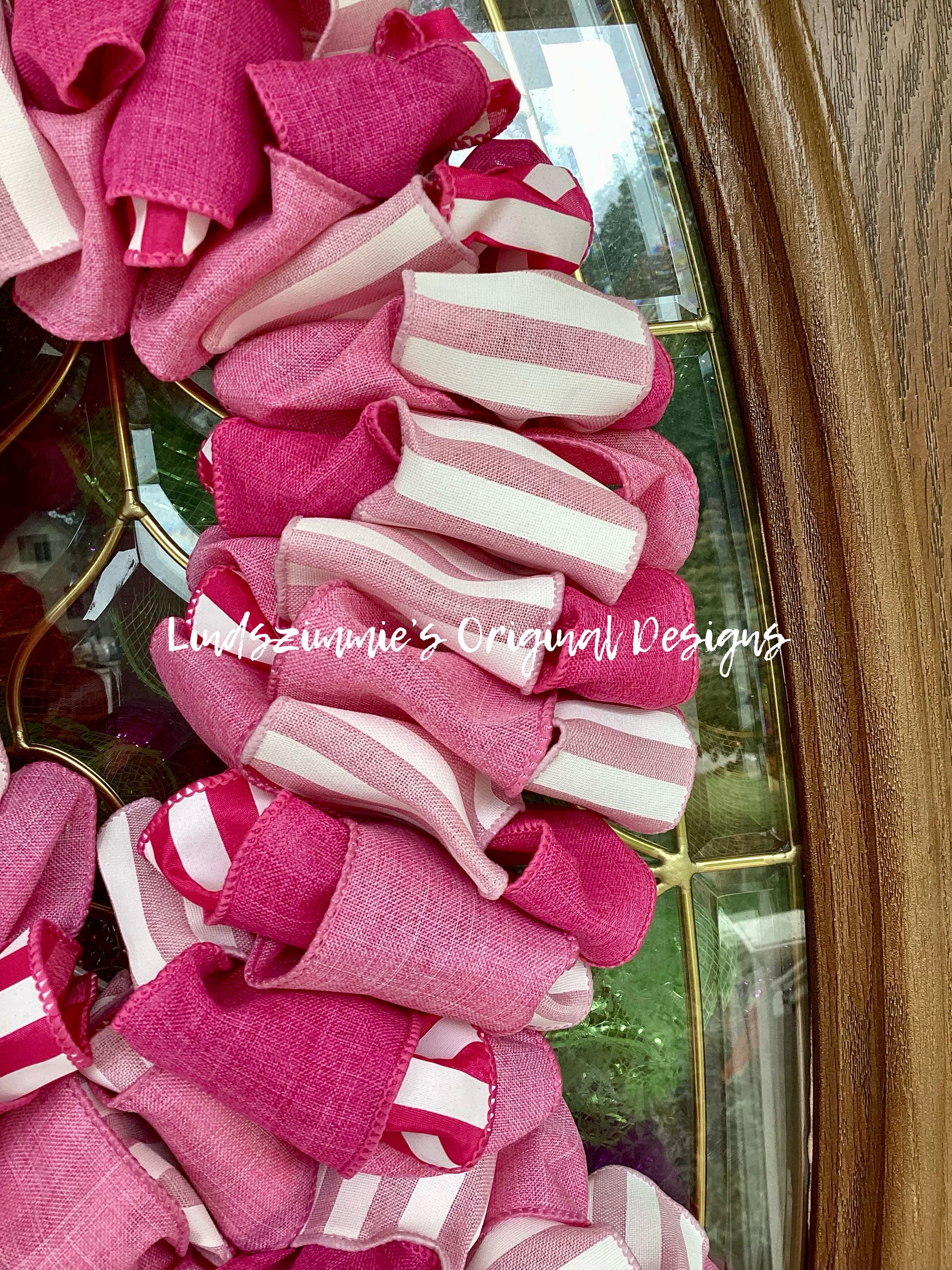 Breast Cancer Wreath, Breast Cancer Awareness Ribbon Wreath, Breast ...