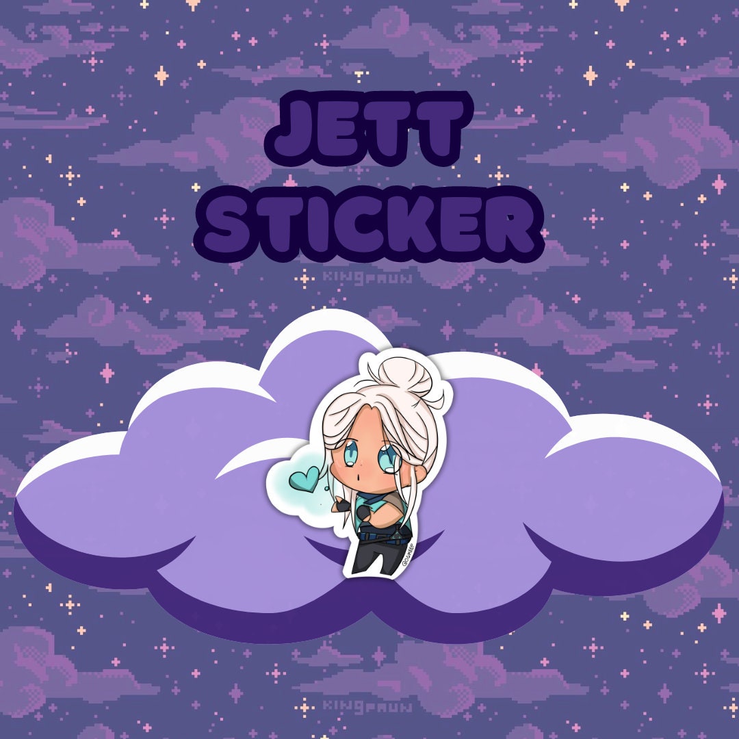 Jett Valorant Waterproof Vinly Die-cut Sticker - Etsy