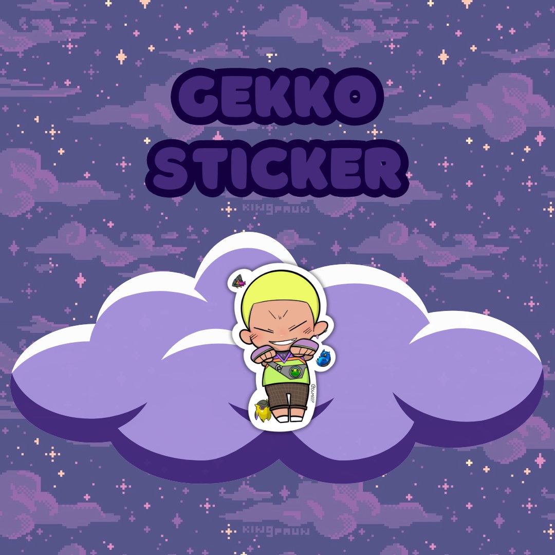 Gekko Valorant Waterproof Vinly Die-cut Sticker - Etsy