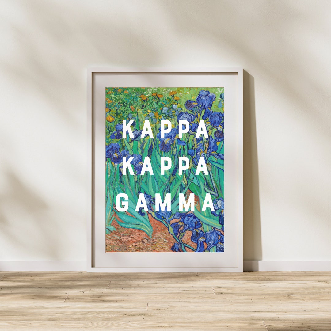 Kappa Kappa Gamma Iris Art Print (digital Download) - Etsy