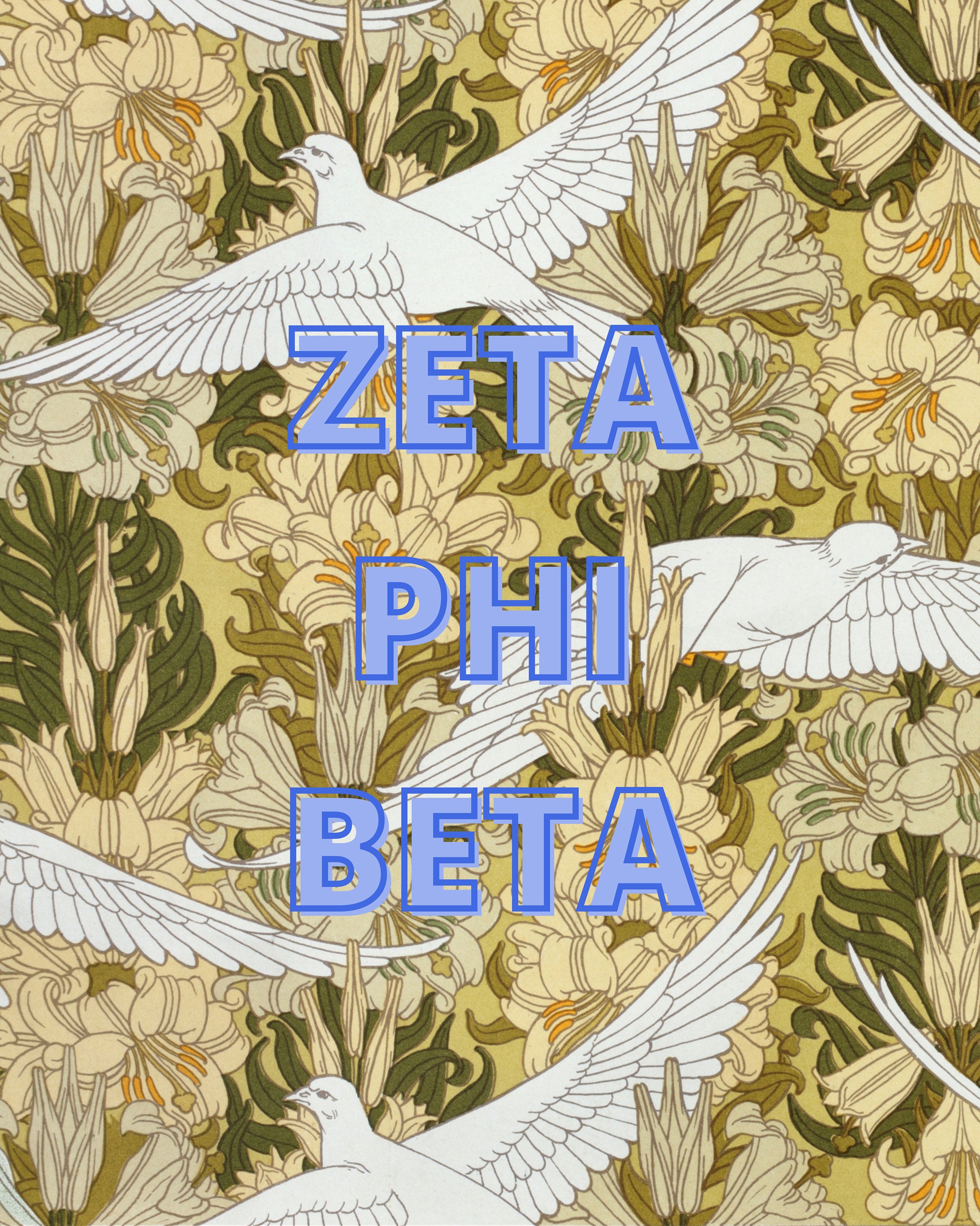 Zeta Phi Beta Dove Art Print (digital Download) - Etsy