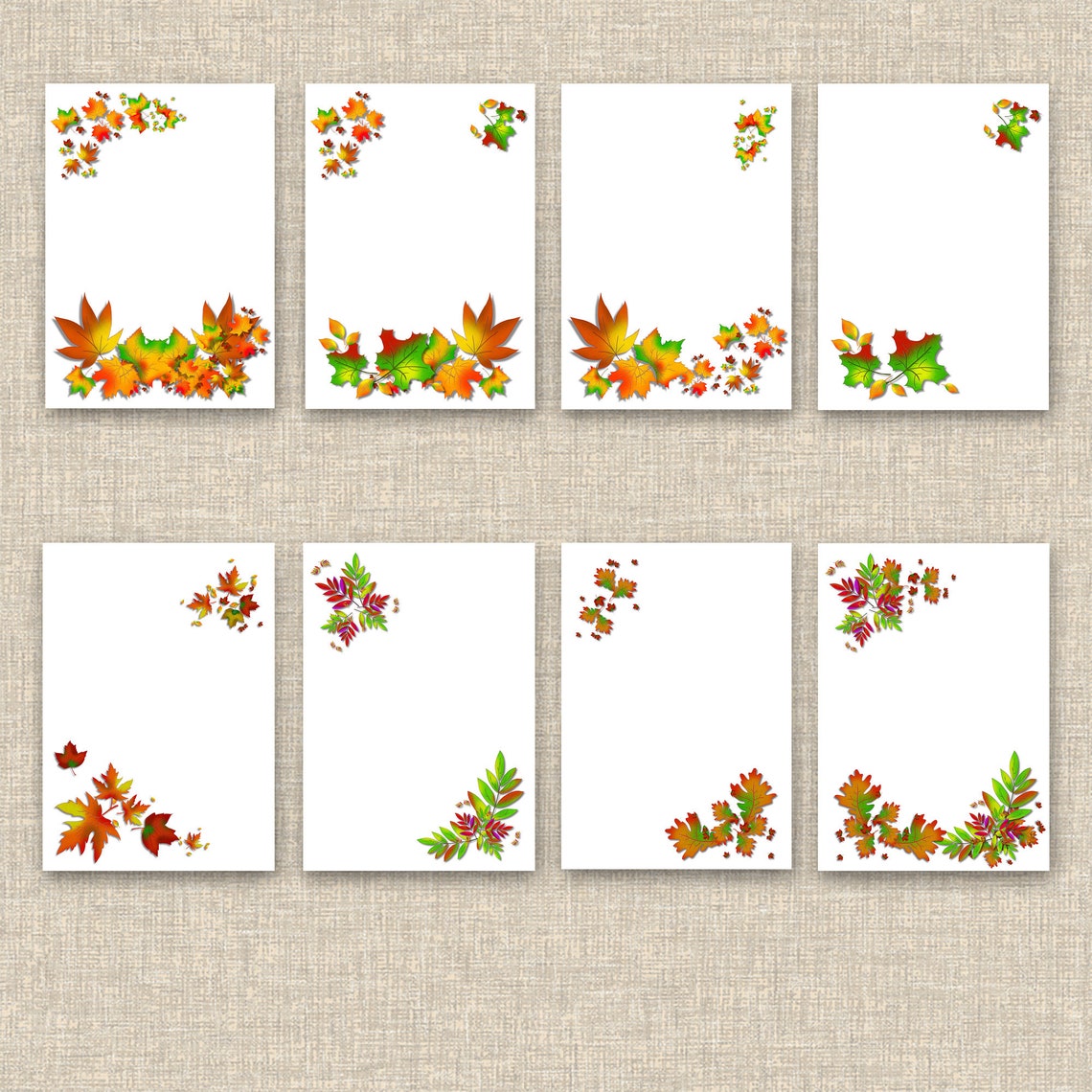 Printable Stationery Set of 16 Lined and Unlined Sheets Paper - Etsy