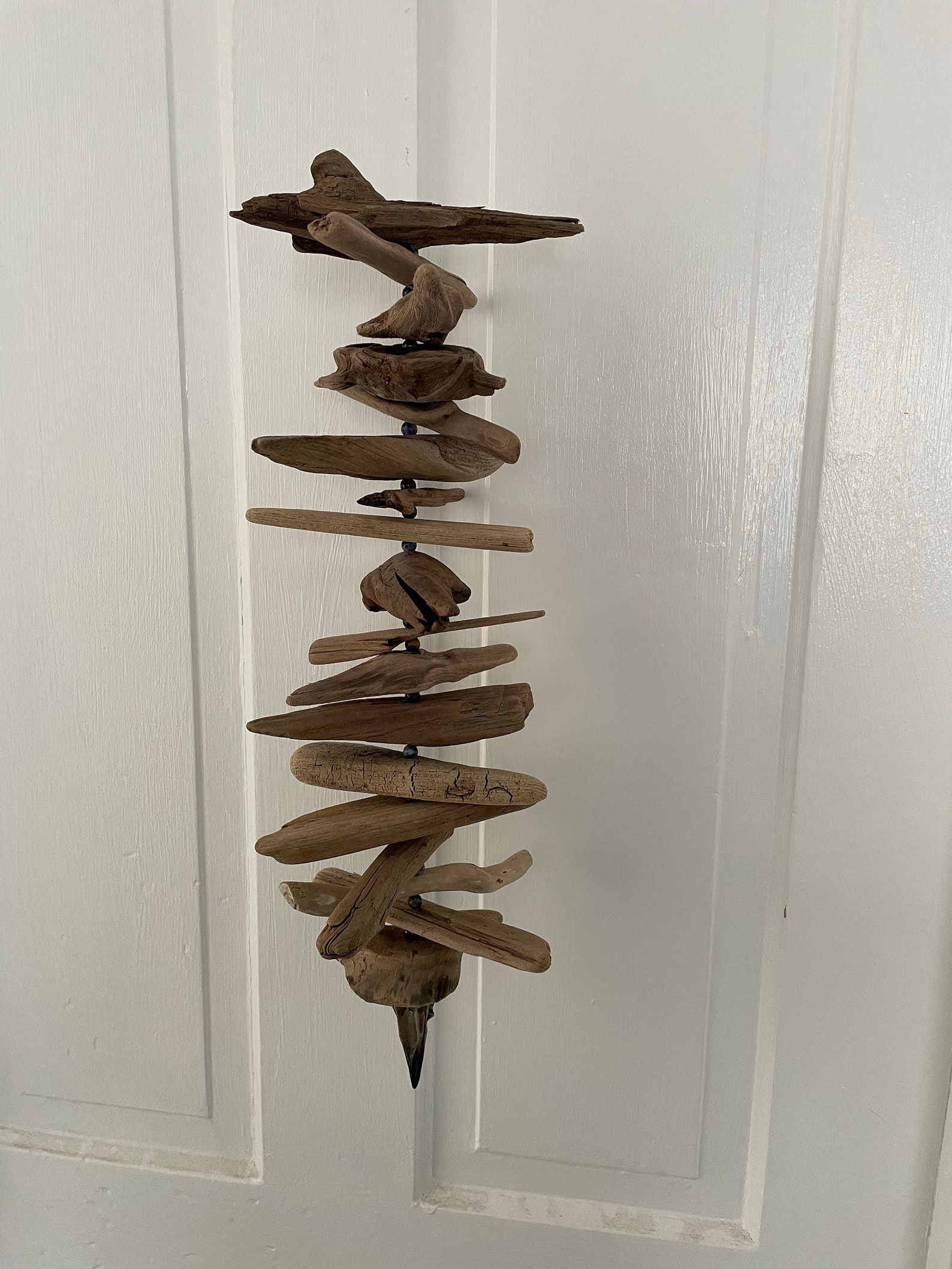 Raven Skull / 30 Inch Valhalla Ladder V0149 Stone Beads Housewarming ...