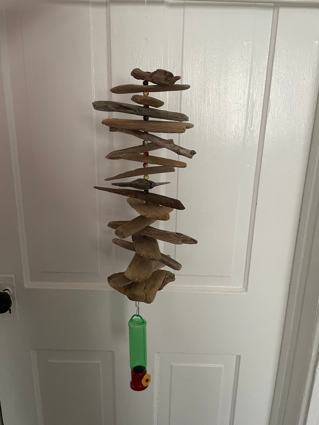 24 Inch Valhalla Ladder W/hummingbird Feeder / V-0176 Stone Beads ...